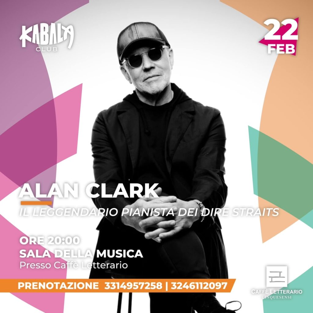 Il tastierista Alan Clark presenta in concerto Backstory, disco che ...